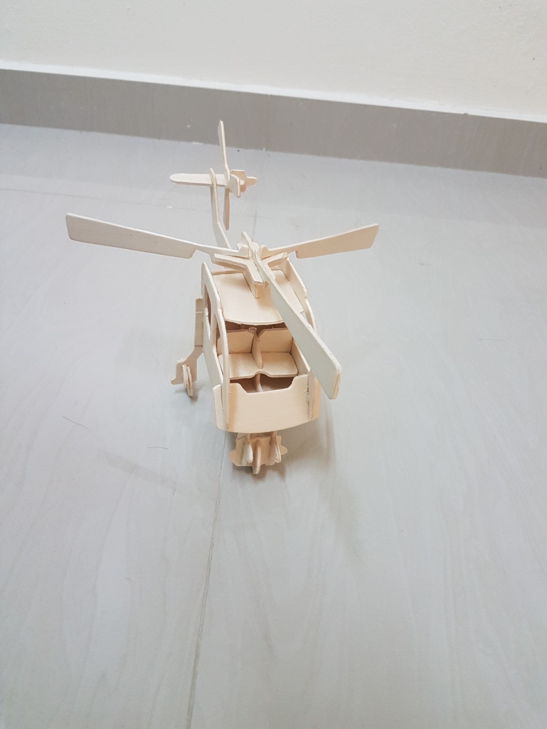 Woodcraft Construction Kit - Helicopter ( Completed Set ), Hobbies ...