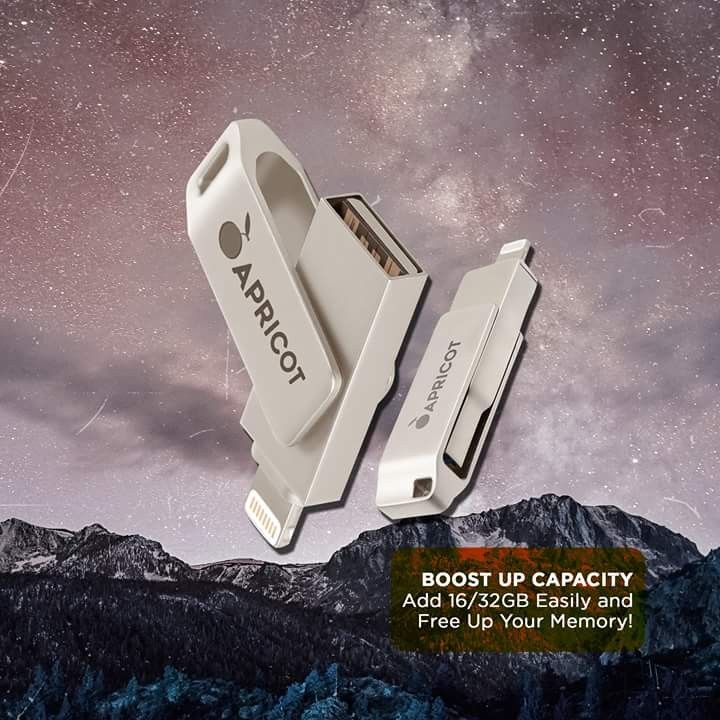 Apricot External memory for all apple devices "Order now", Audio ...