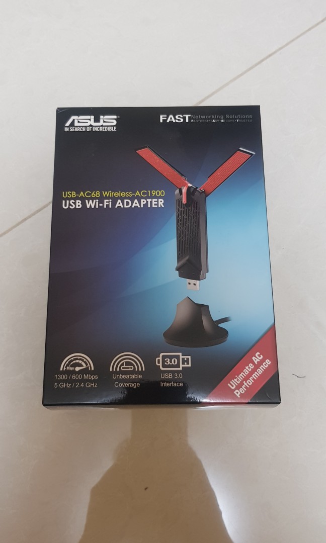 Asus USB ac68 wireless ac-1900, Computers & Tech, Parts & Accessories ...