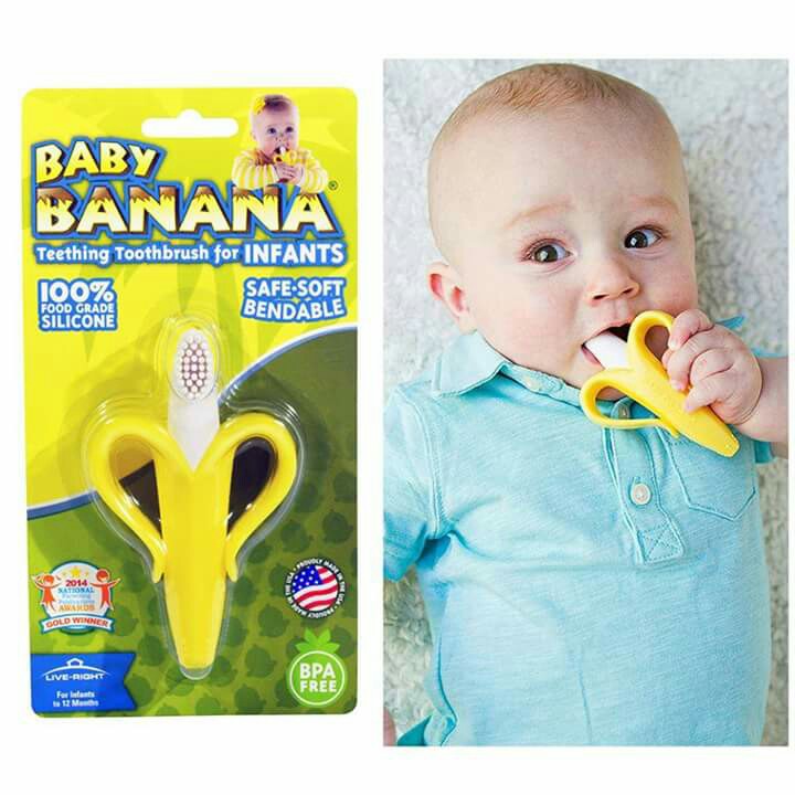 Banana theeter toothbrush, Babies & Kids, Bathing & Changing, Baby ...