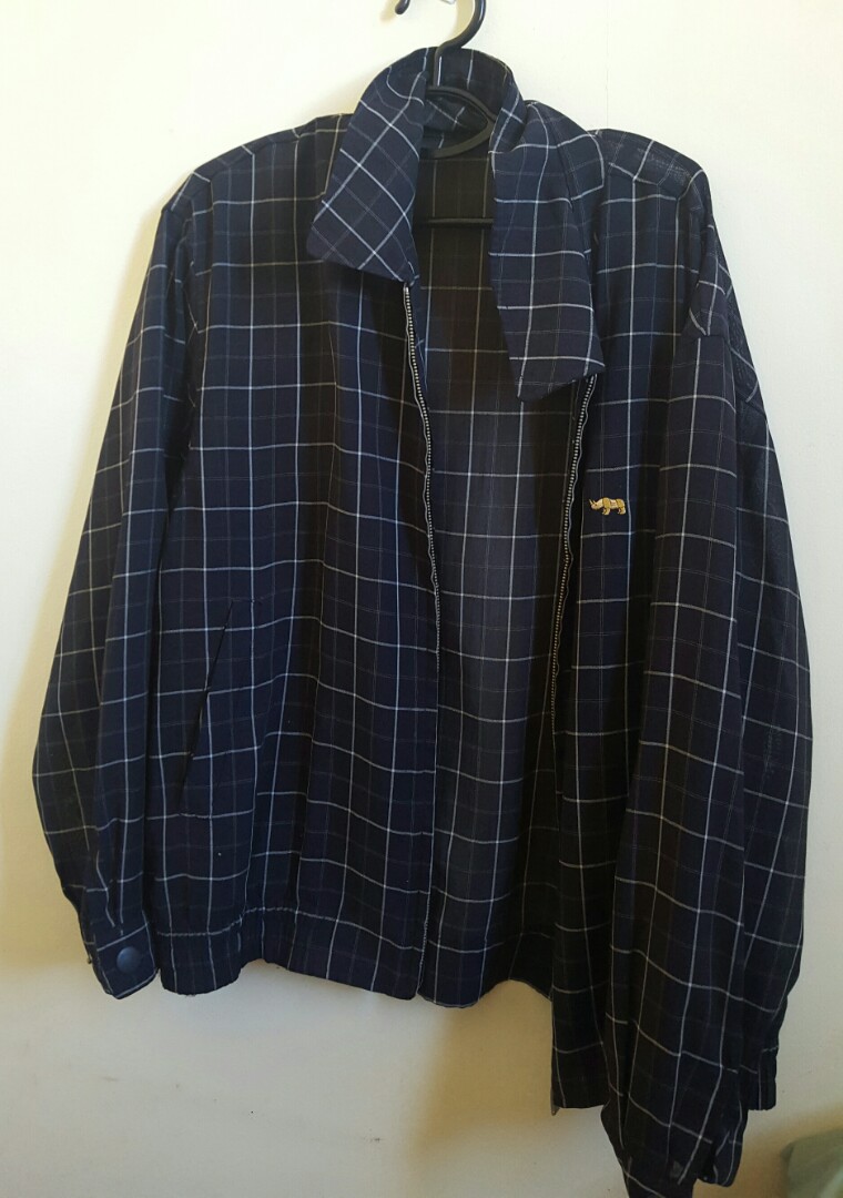 B&W Grid Jacket, Women's Fashion, Coats, Jackets and Outerwear on Carousell