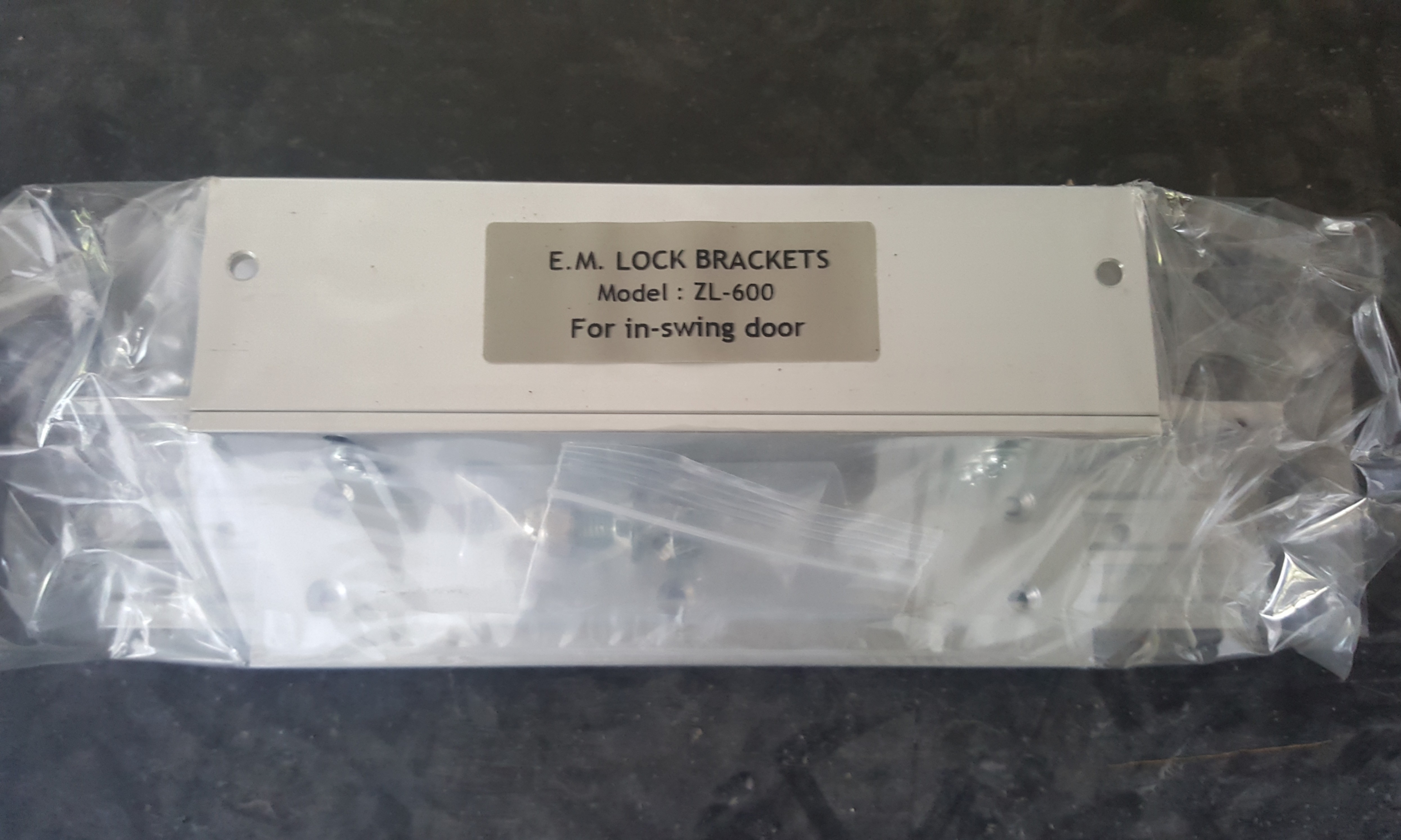 EM lock ZL-600 bracket ( without magnetic lock), Furniture & Home ...
