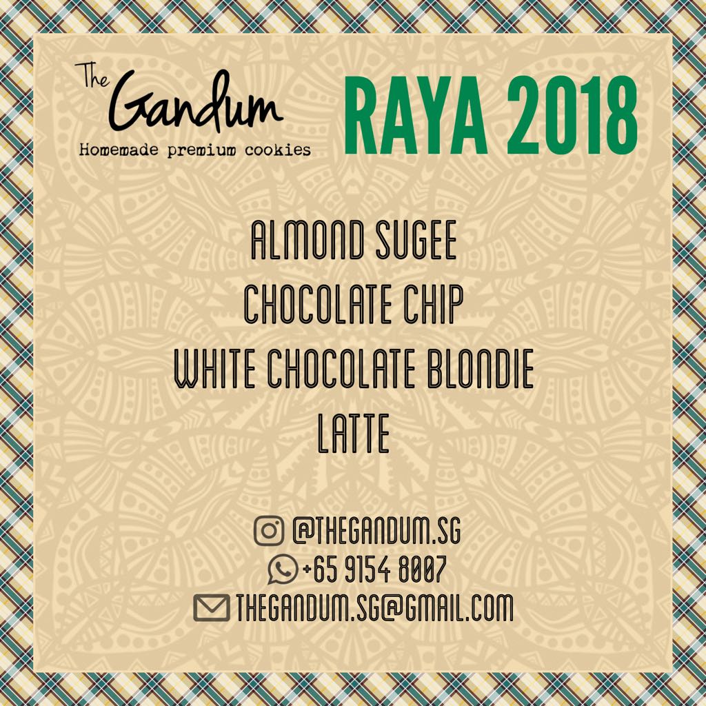 Kuih Raya - Chocolate chip, almond sugee/suji, white chocolate blondie ...