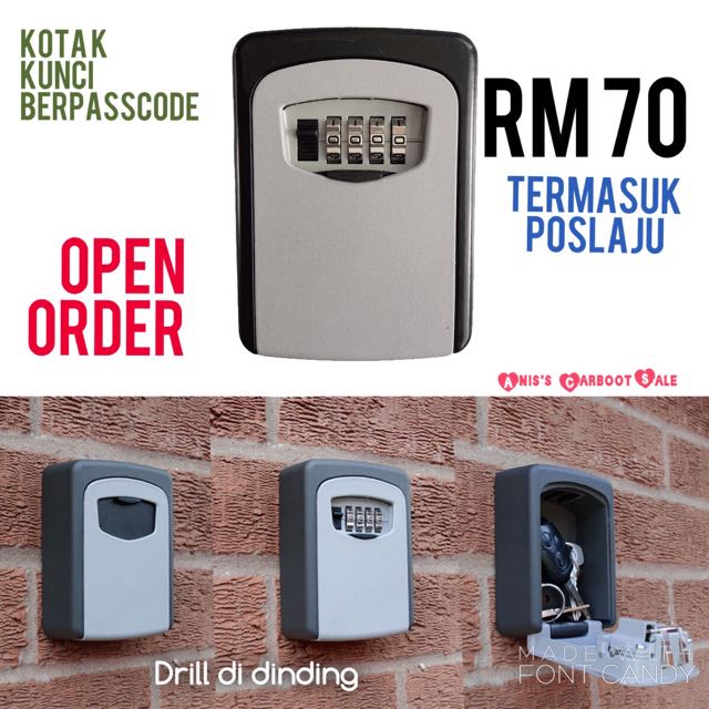 Safe Key Box With Passcode Furniture And Home Living Home Improvement