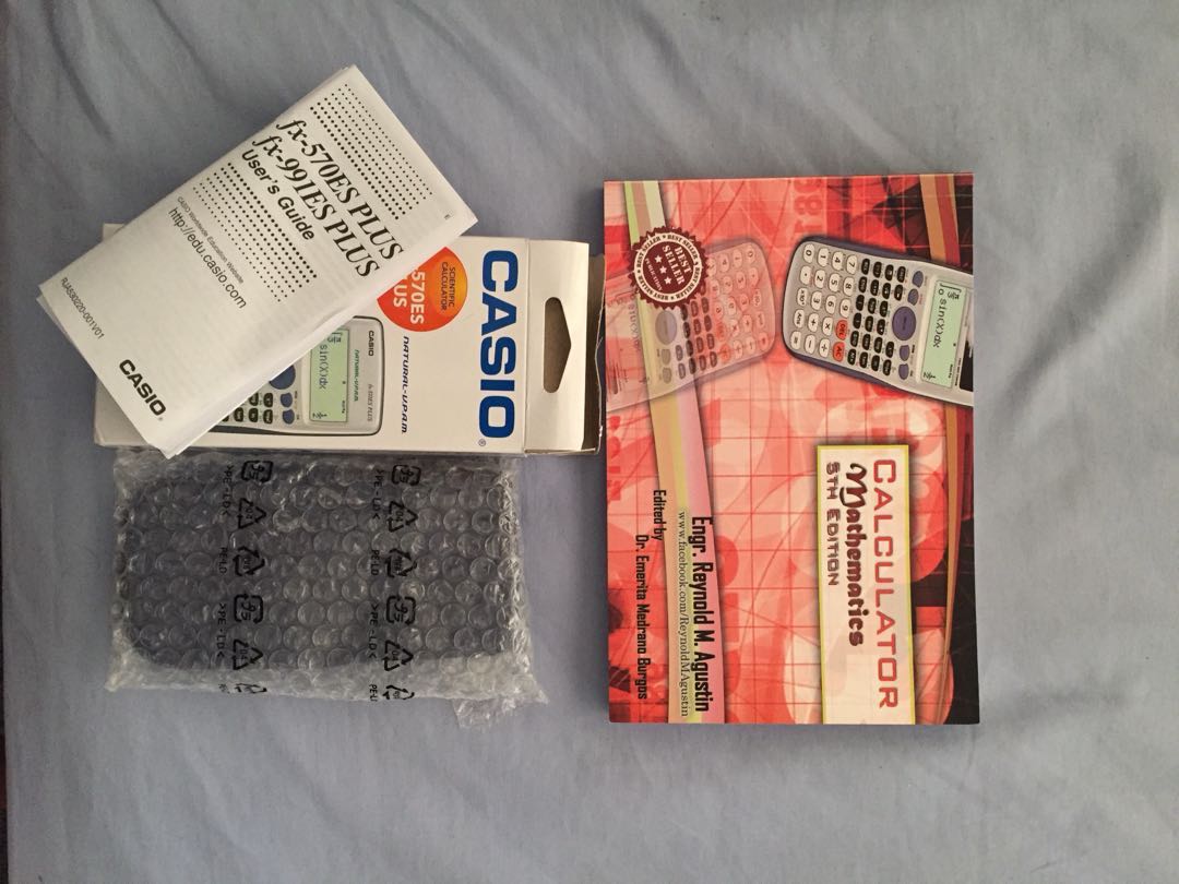Casio calculator and Calculator Math book, Computers & Tech, Office ...