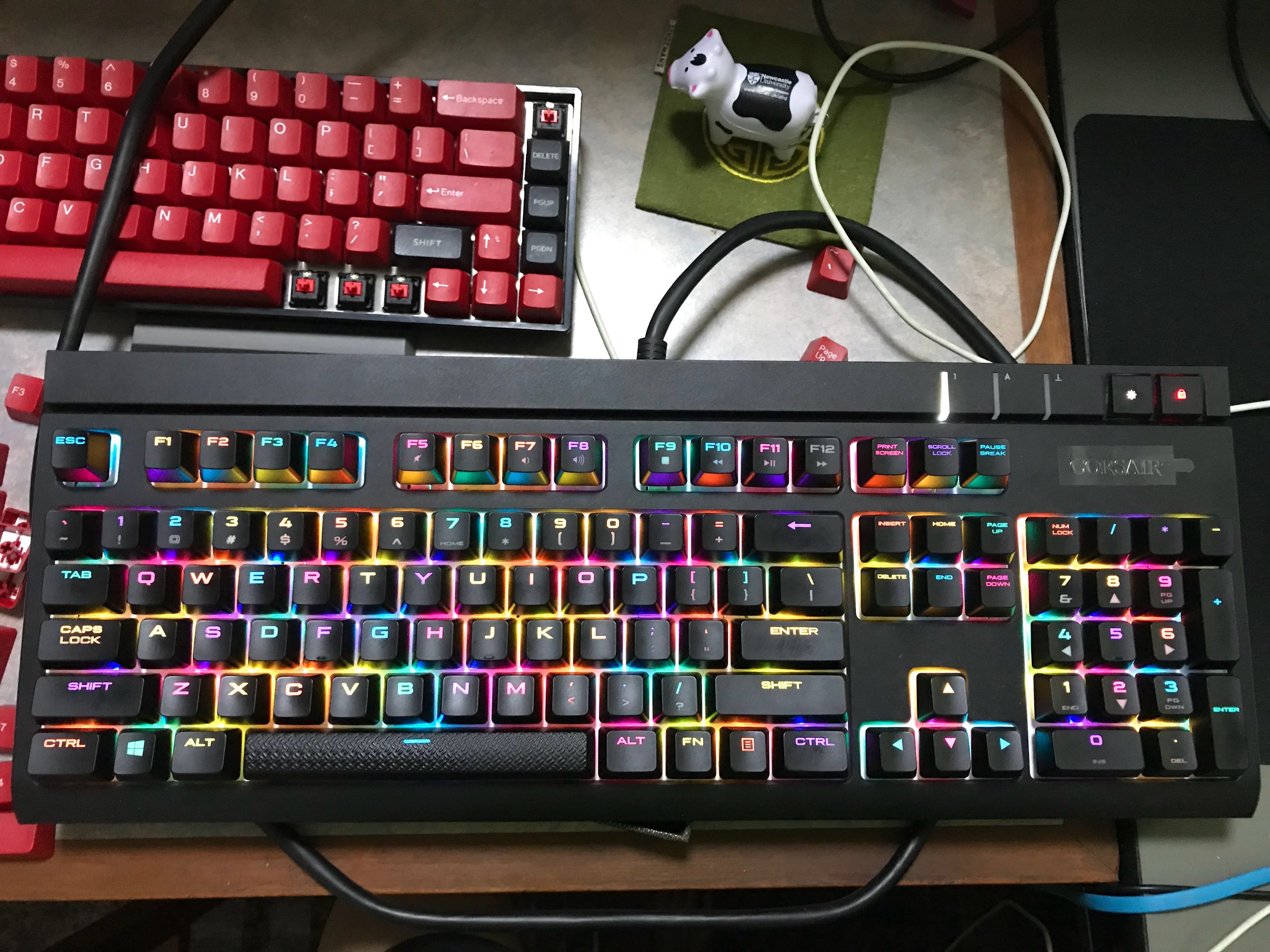 Corsair Strafe rgb Cherry red, Electronics, Computer Parts ...