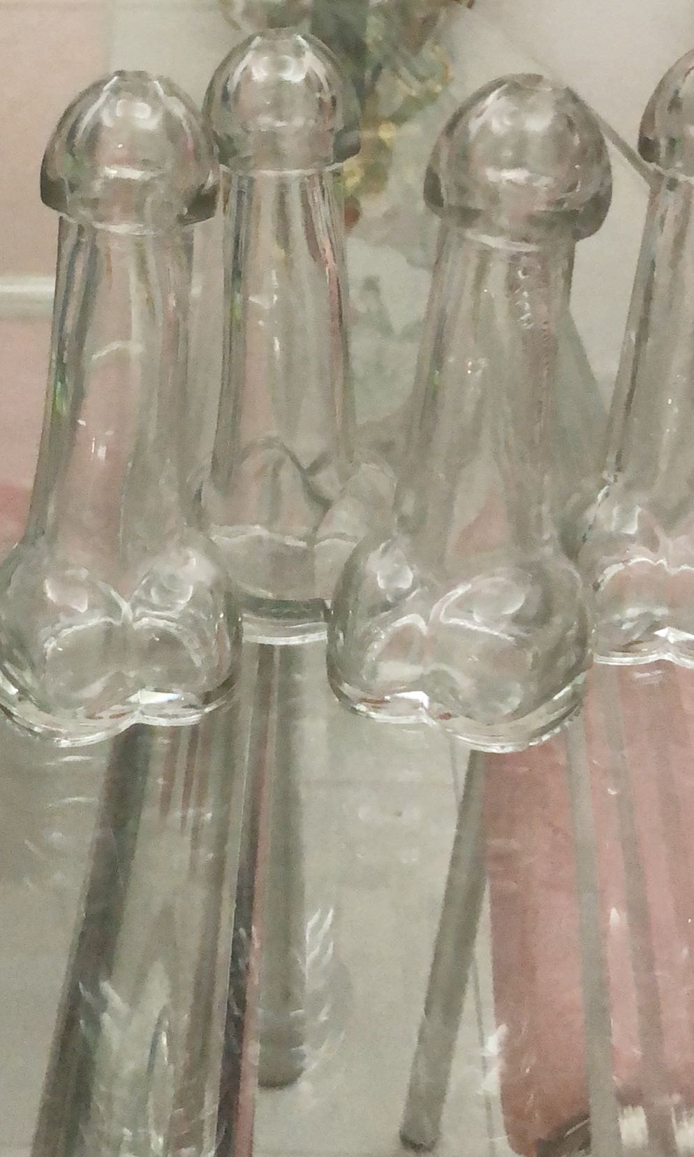 Glass dick gate crash drink bottle, TV & Home Appliances, Kitchen ...