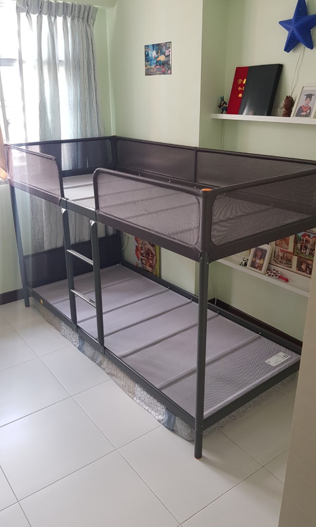 Ikea double deck bed frame, Furniture & Home Living, Furniture, Bed ...