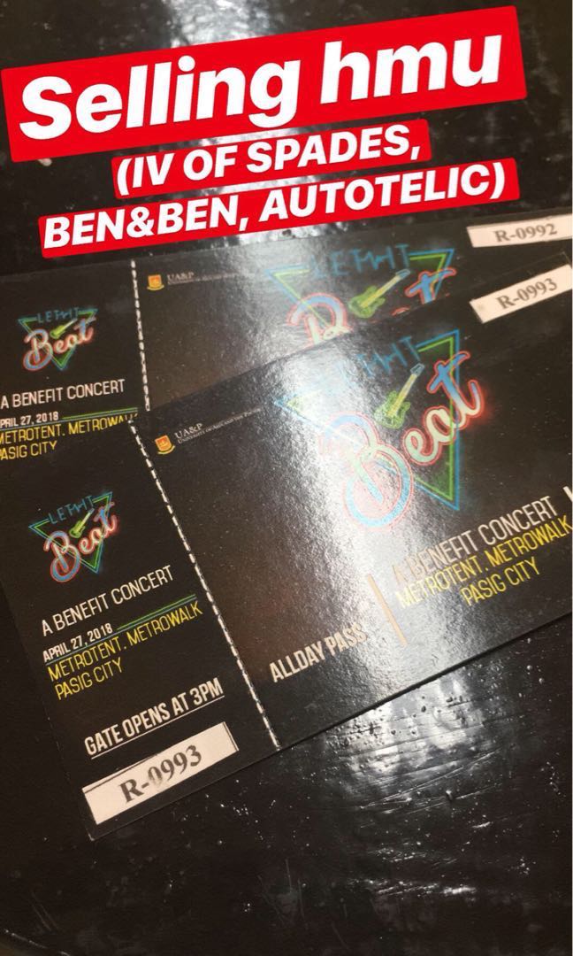 LET IT BEAT CONCERT TICKETS ‼️ONE LAST TICKET LEFT‼️, Tickets ...