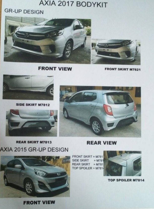 New Perodua Axia Bodykits, Auto Accessories on Carousell