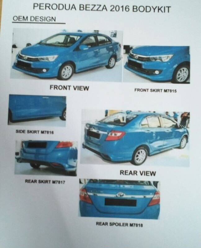 Perodua Bezza Bodykits, Auto Accessories on Carousell