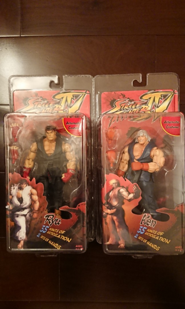 Street Fighter IV 4 NECA Ryu 隆 and Ken Special Colour action figure 特別色 ...