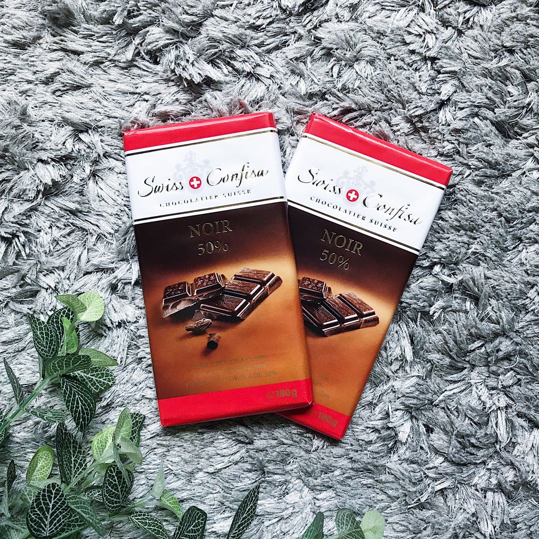 Swiss Confisa Noir 50% Chocolate, Food & Drinks, Packaged & Instant ...