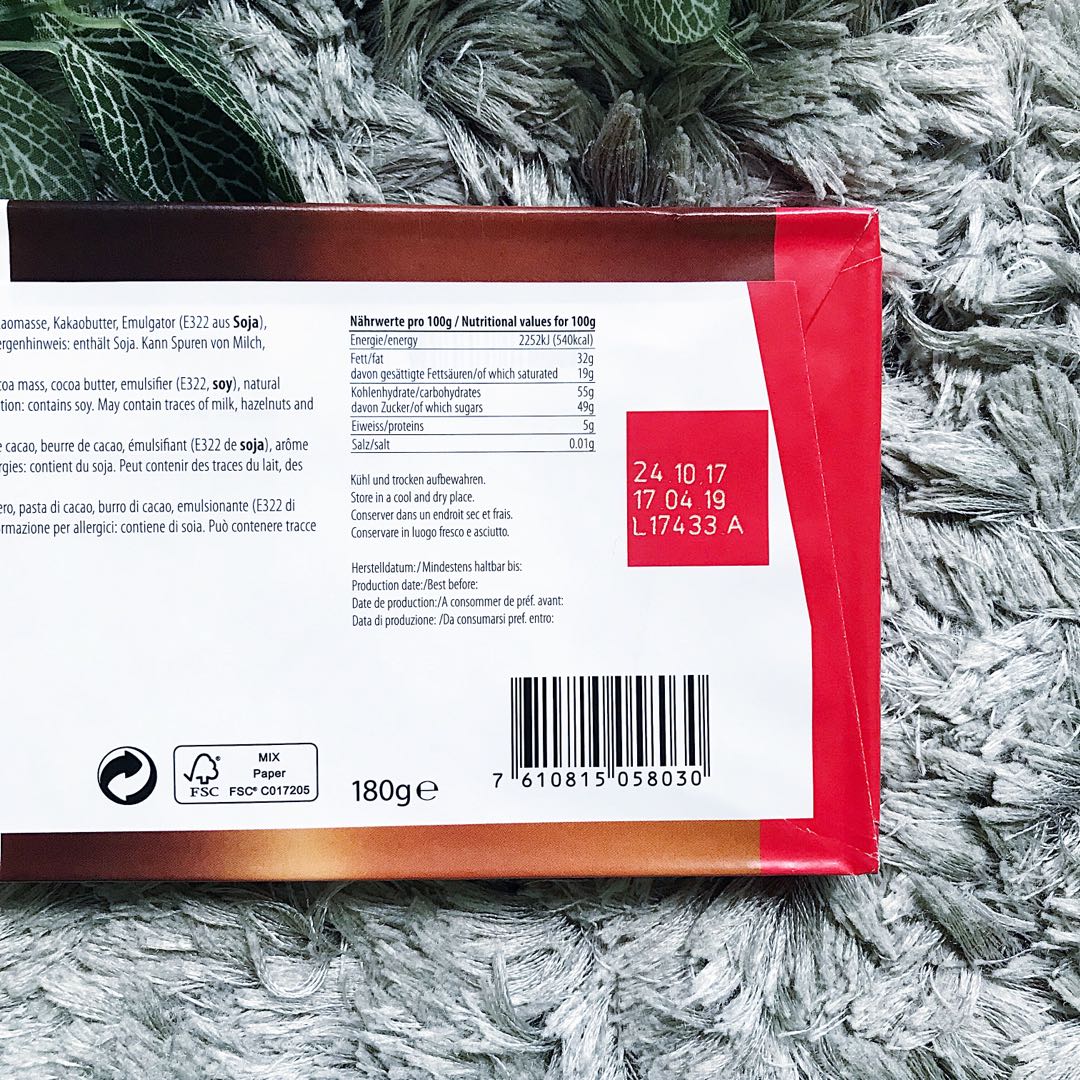 Swiss Confisa Noir 50% Chocolate, Food & Drinks, Packaged & Instant ...