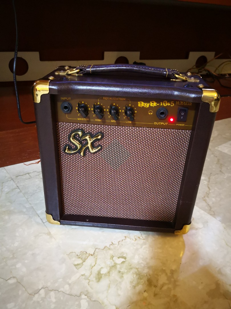SX Guitar Acoustic Amplifier AGA-1065, Hobbies & Toys, Music & Media ...