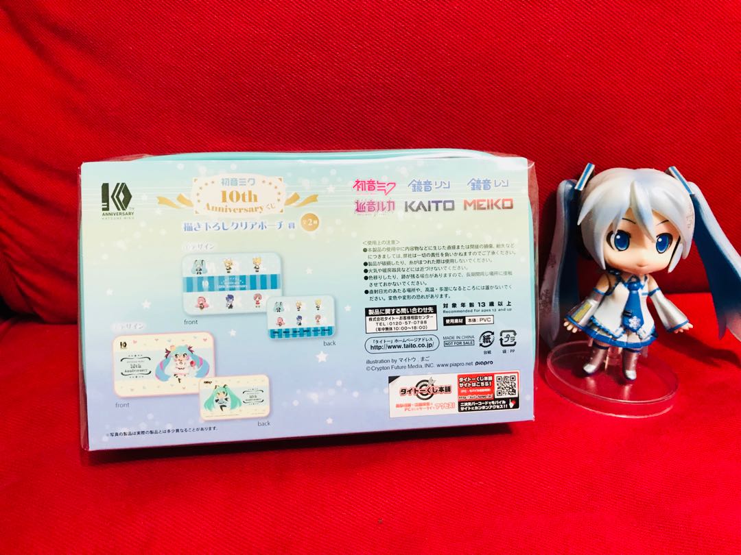 Taito Kuji Honpo Hatsune Miku 10th Anniversary. Prize C Pouch., Toys & Games, Bricks & Figurines ...