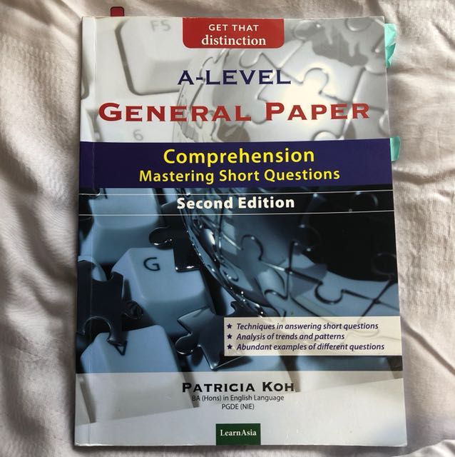 A Level GP Comprehension Guide Book, Hobbies & Toys, Books & Magazines ...