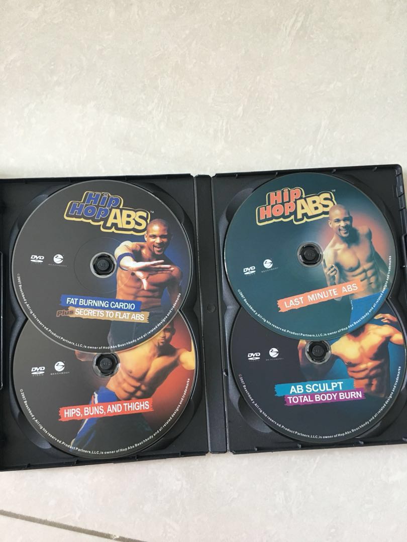 Hip hop Abs workout dvd by Shaun T, Hobbies & Toys, Music & Media, CDs & DVDs on Carousell