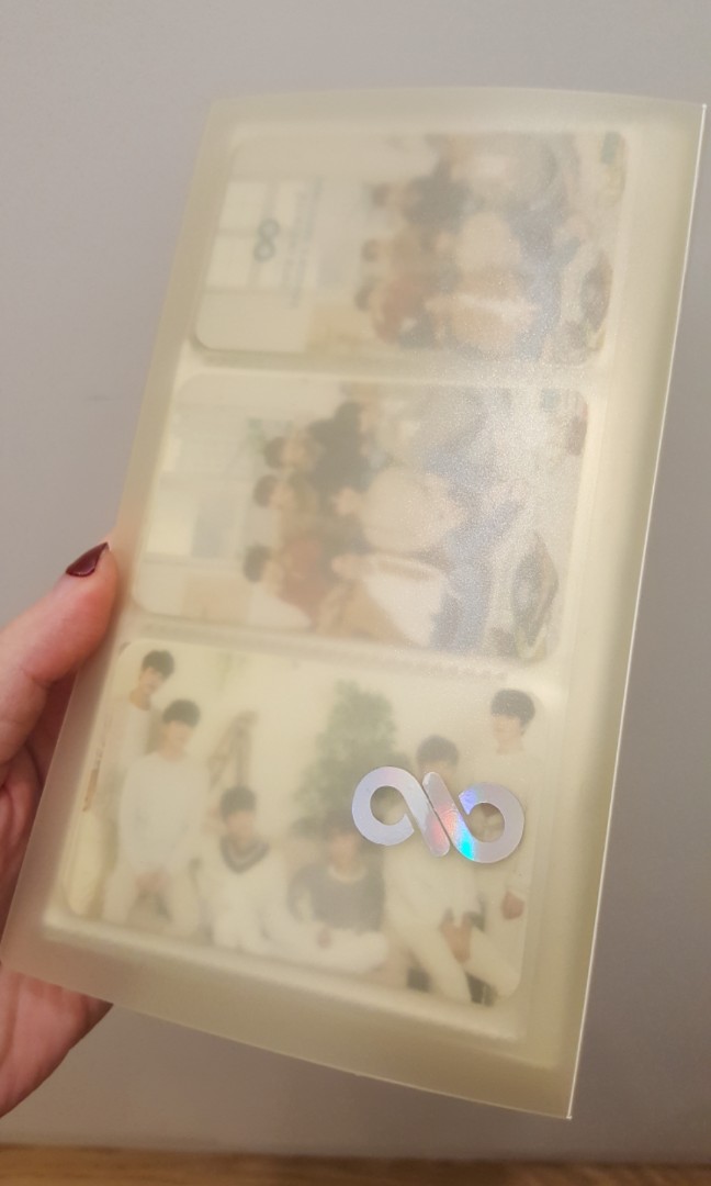 infinite logo sticker鐳射亞金貼紙 小卡卡冊, 興趣及遊戲, 收藏品及紀念品, 明星周邊 - Carousell