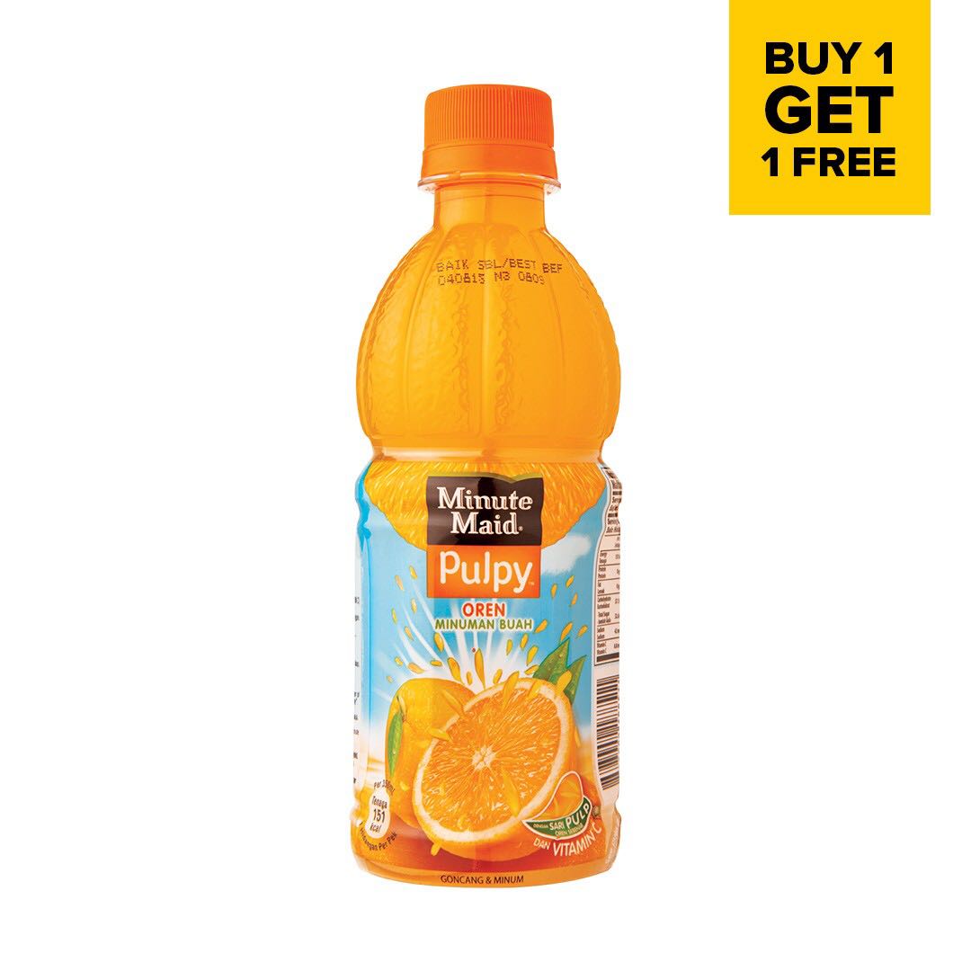 Minute Maid Pulpy Orange Fruit Drink, Food & Drinks, Beverages on Carousell