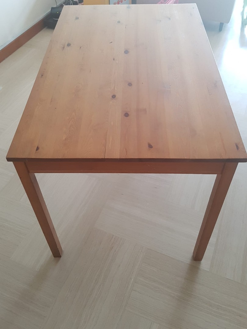 Pinewood table, Furniture & Home Living, Furniture, Tables & Sets on ...