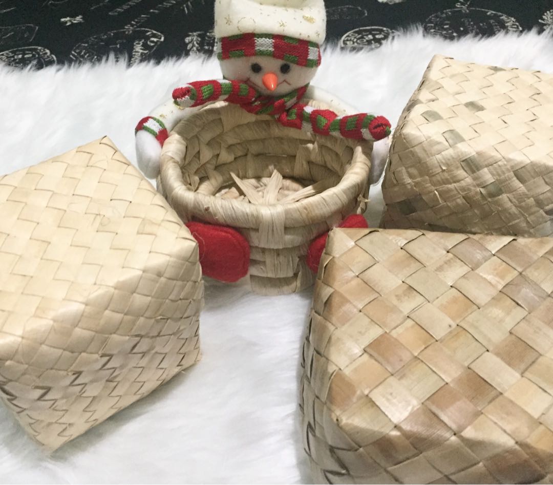 Set of handwoven banig crafts (for gifts, for candies/accessories ...