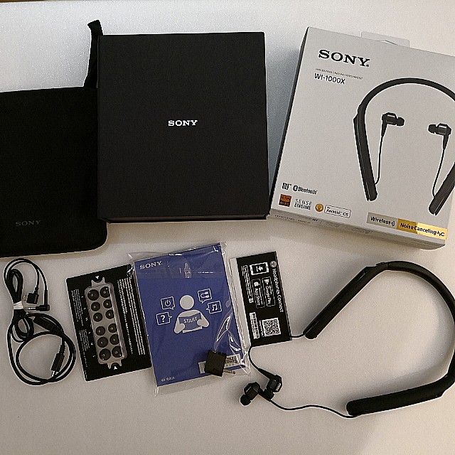 Sony WI-1000X Wireless Bluetooth Noise Cancelling Headphone (Black ...