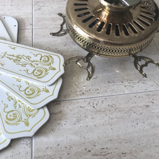 Victorian Electric Ceiling Fan, Furniture & Home Living, Home Decor ...