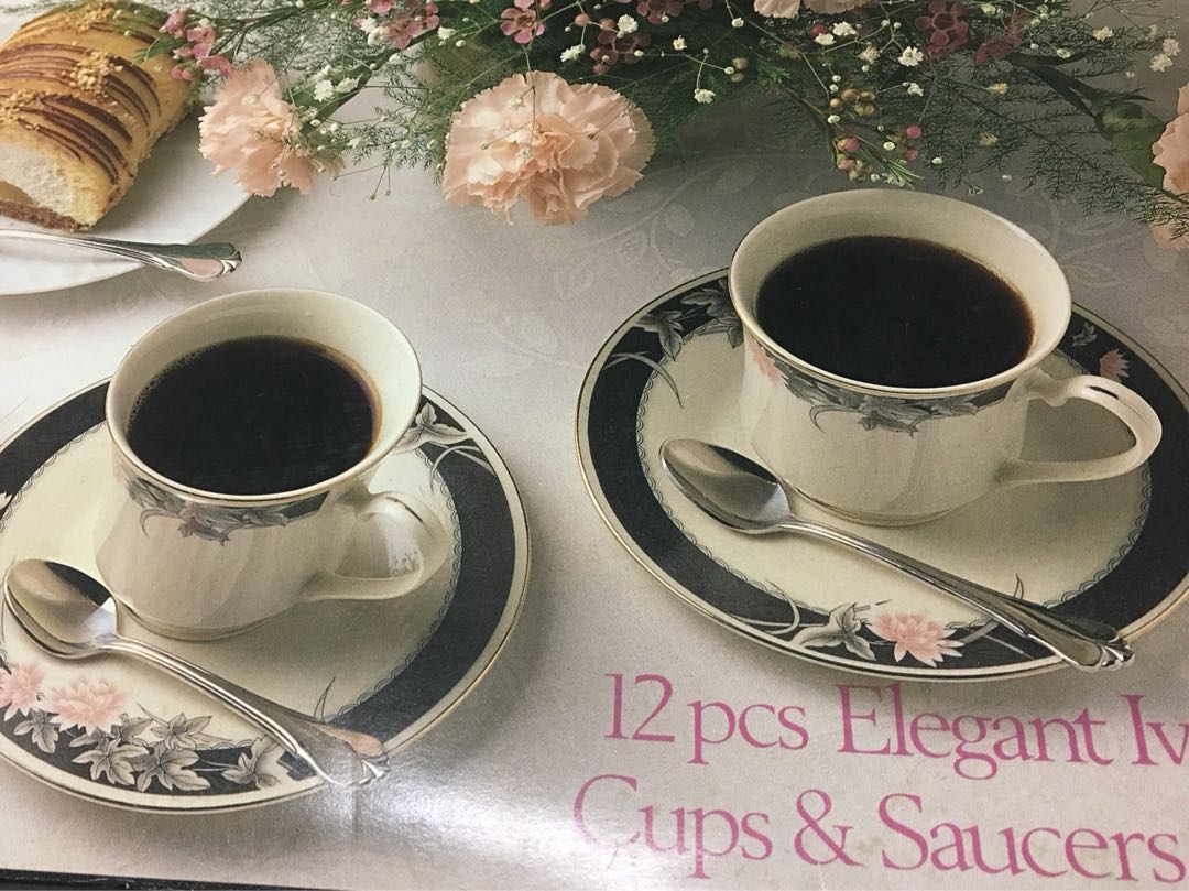 6 set Elegant Cups and Saucers, TV & Home Appliances, Kitchen Appliances, Other Kitchen ...