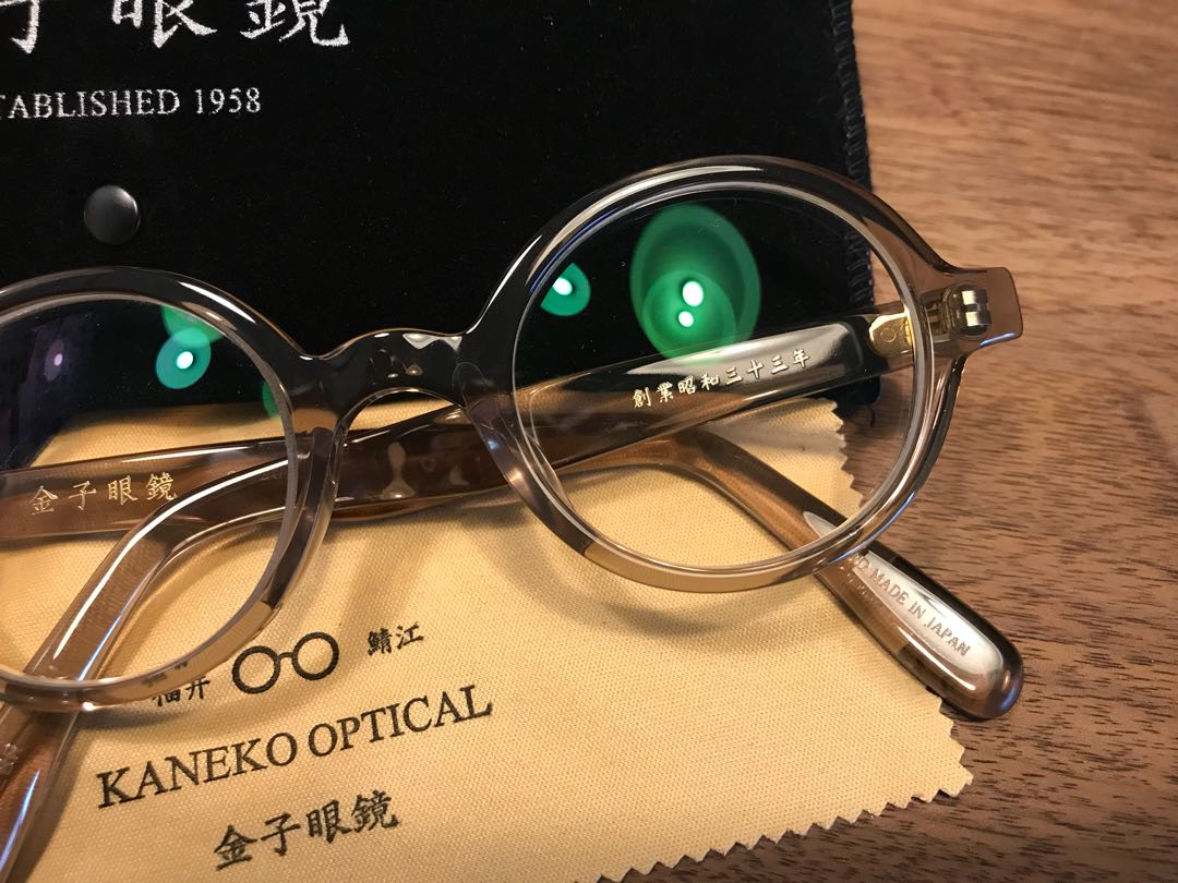 金子眼鏡 KC-10 LBR, 名牌, 飾物及配件 - Carousell