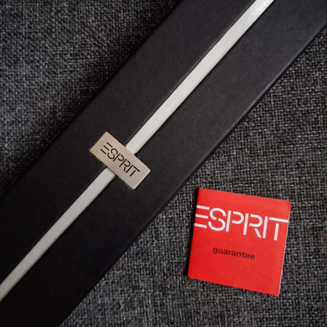 Auth ESPRIT Classic Men's Watch with Dark Brown Genuine Italian Leather ...