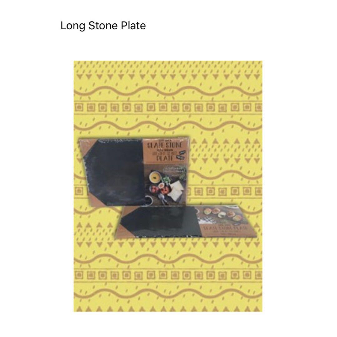 Long Slate Stone Plate for Food Plating, TV & Home Appliances, Kitchen ...