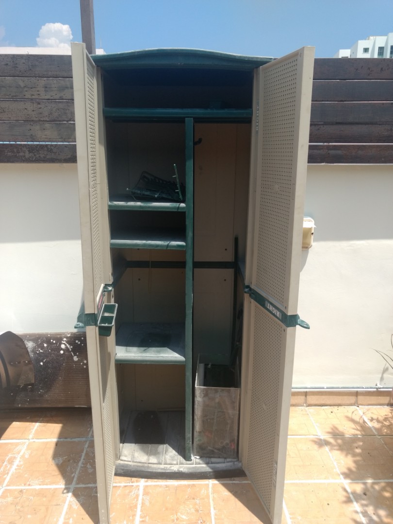 Outdoor waterproof cabinet / wardrobe storage, Furniture & Home Living ...