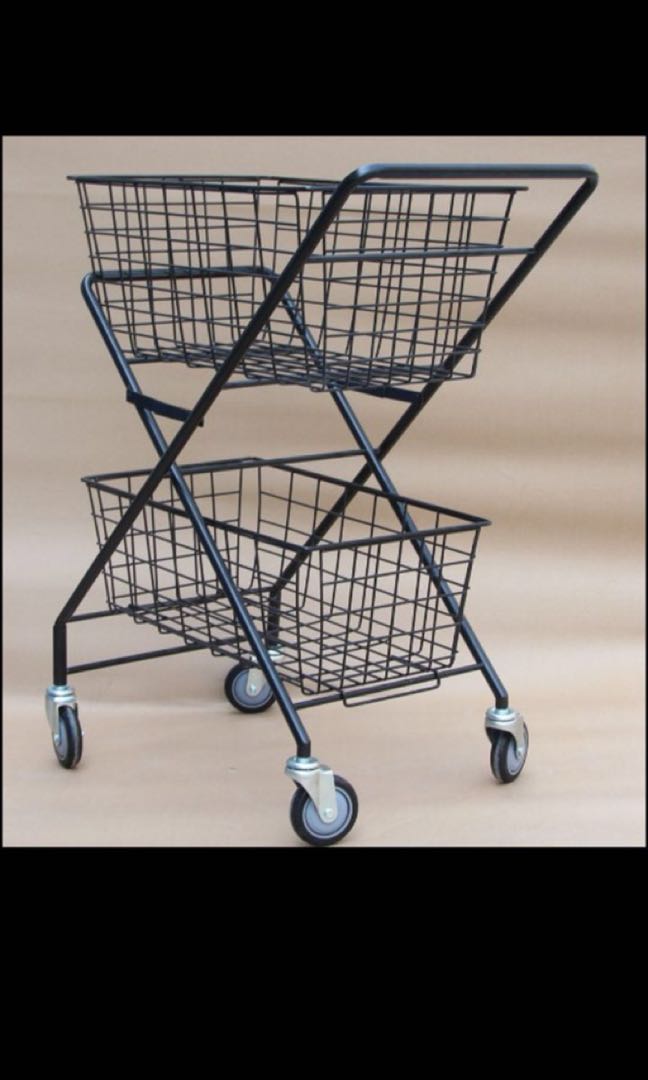 Shopping Basket Trolley with rotating wheels, TV & Home Appliances ...