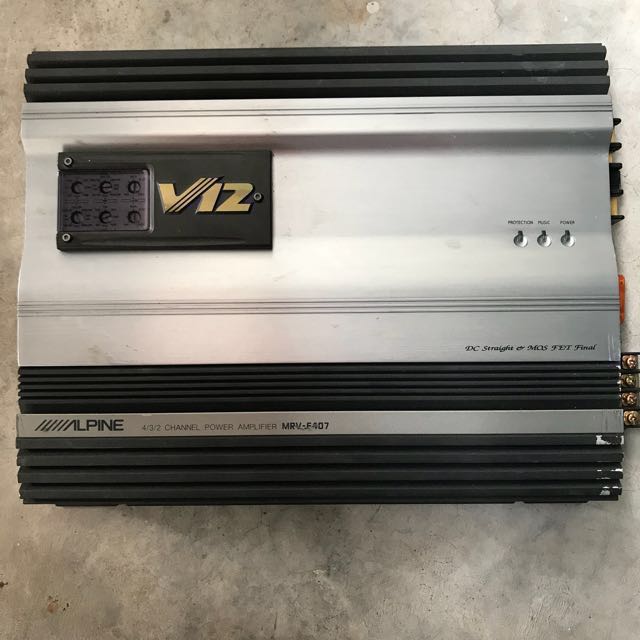 Alpine amplifier V12, Car Accessories on Carousell