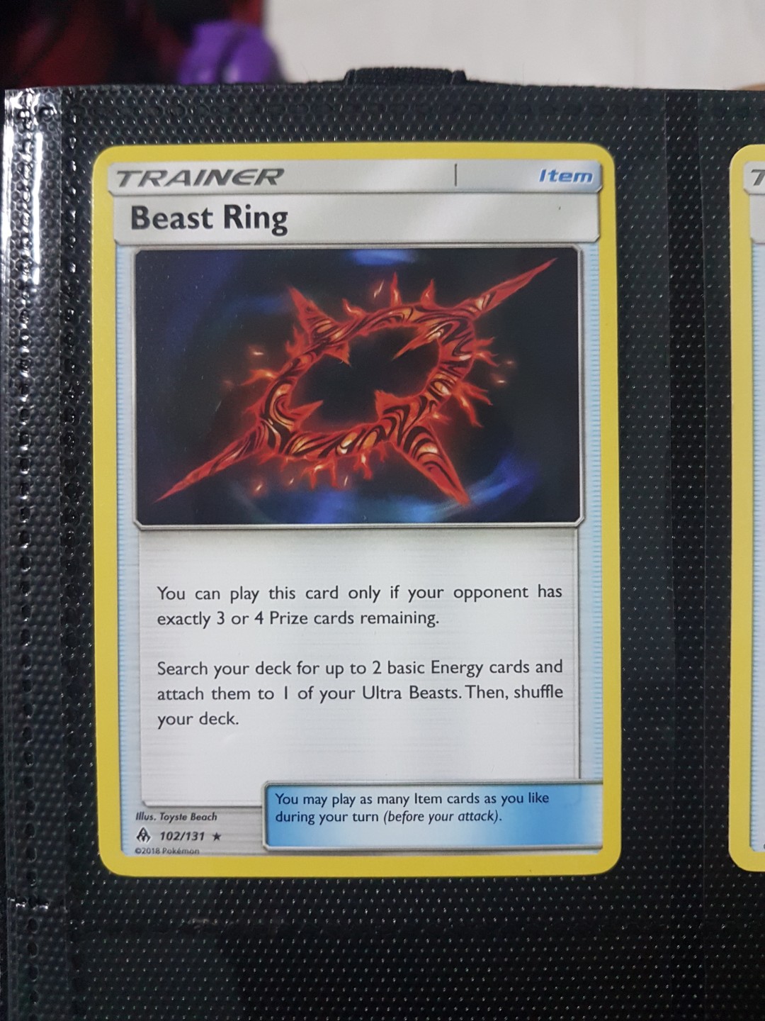 Beast Ring rare forbidden light pokemon tcg, Hobbies & Toys, Toys ...