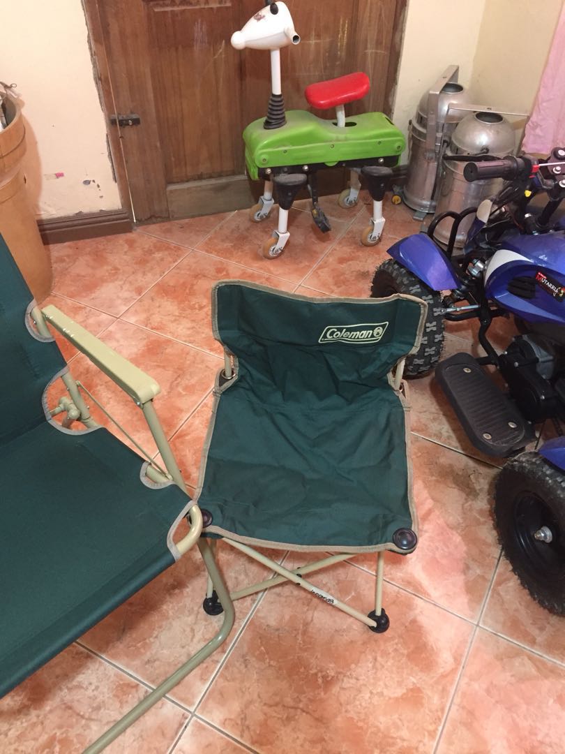 Captain Stag and Coleman Chair with free Folding table , Babies & Kids ...