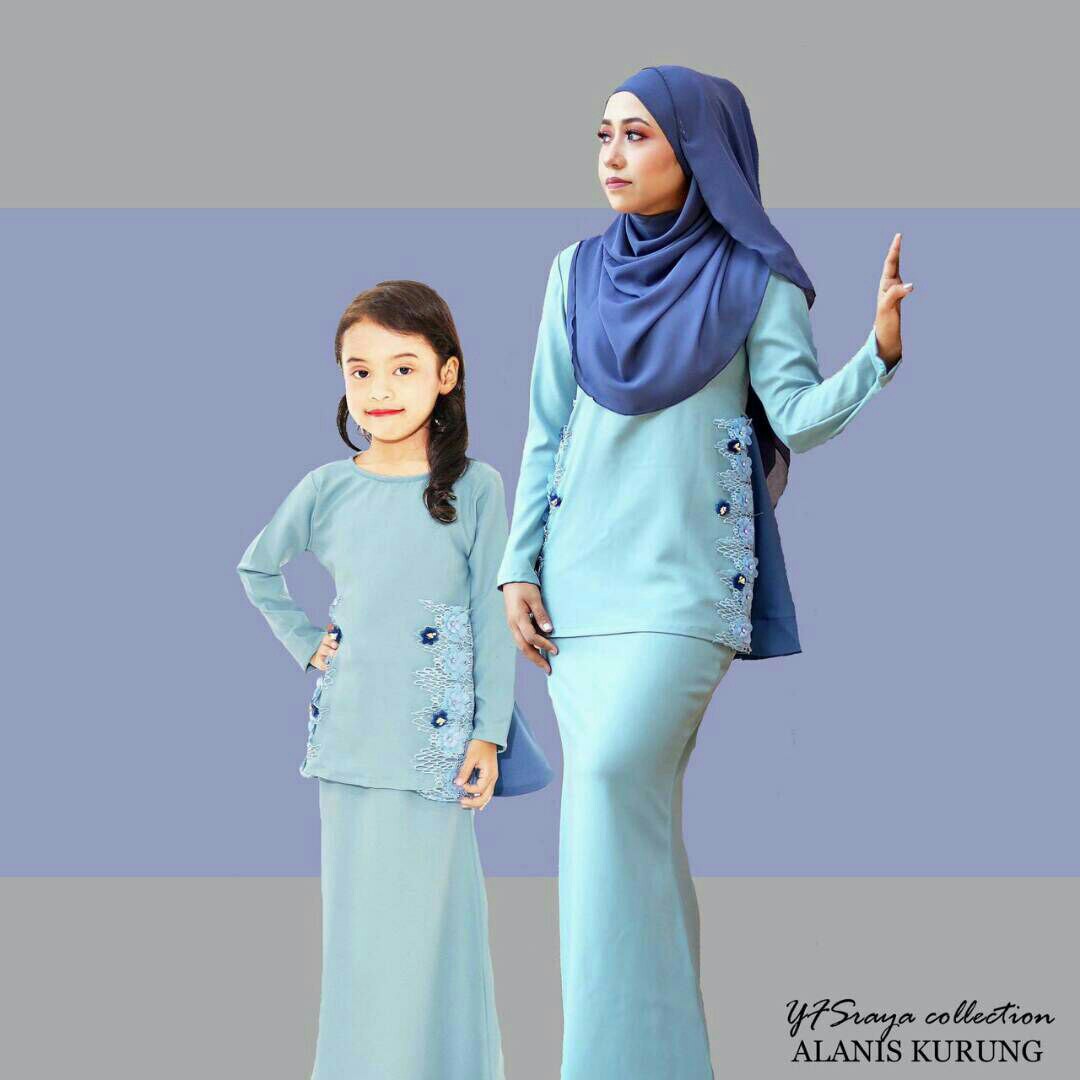 Combo baju raya (ibu anak), Women's Fashion, Muslimah Fashion, Dresses ...