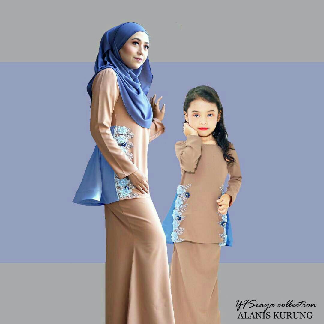Combo baju raya (ibu anak), Women's Fashion, Muslimah Fashion, Dresses ...