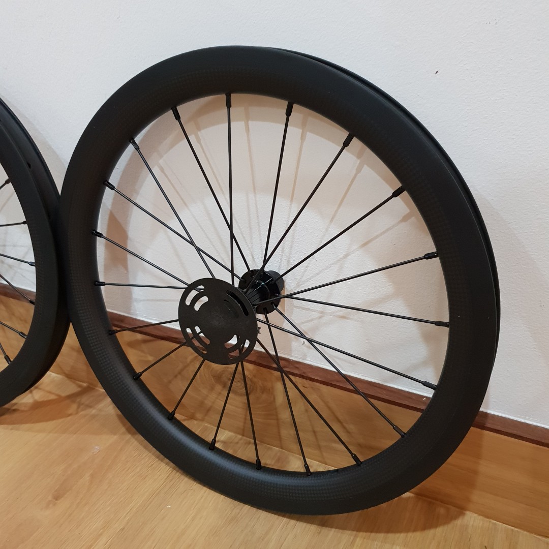 Custom-built Carbon 16inch 349 Wheelset, Sports Equipment, Bicycles ...