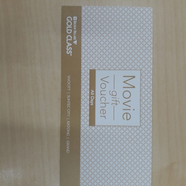 GV GOLD CLASS TICKETS, Tickets & Vouchers, Vouchers on Carousell