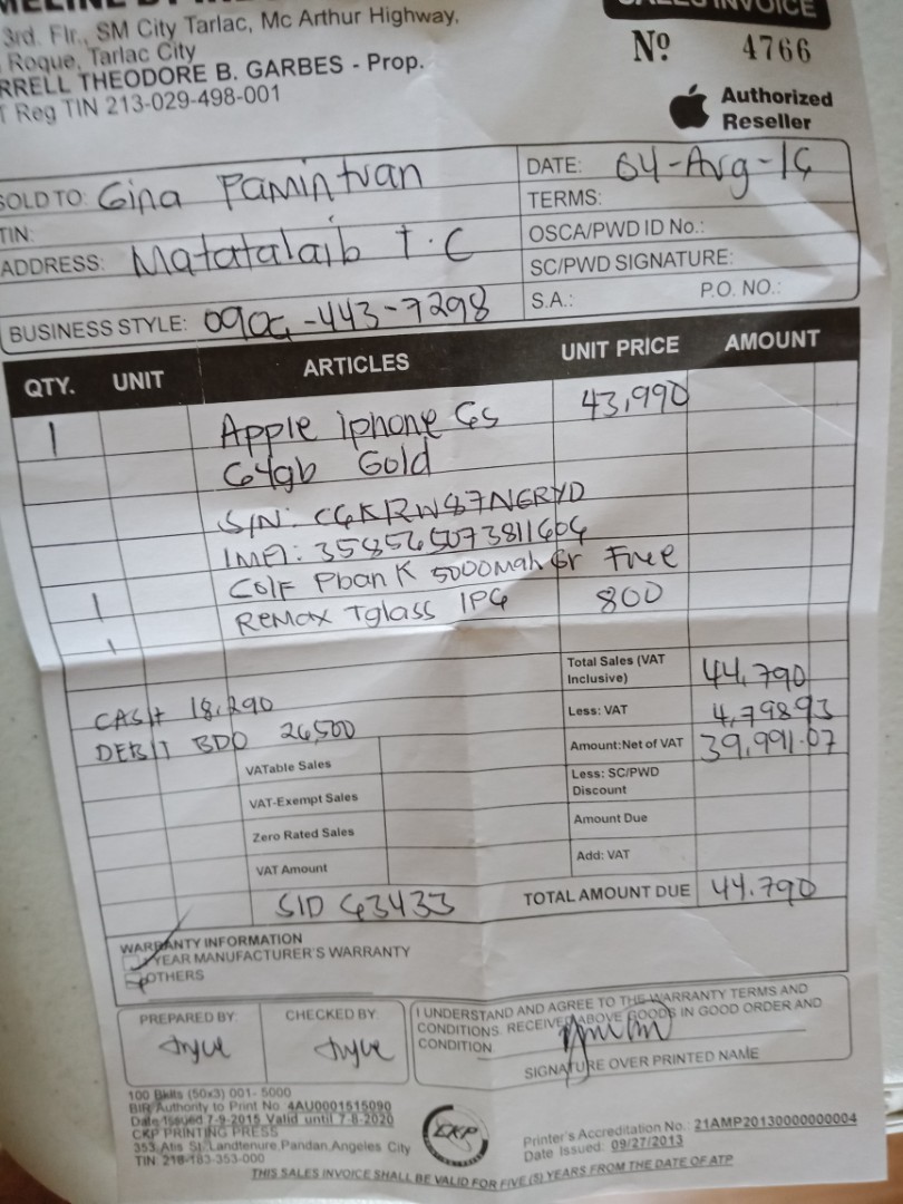 Iphone 6s 64GB Factory Unlock with receipt, Mobile Phones & Gadgets ...