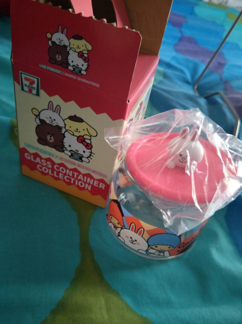 Line friends x sanrio glass containers, TV & Home Appliances, Kitchen ...