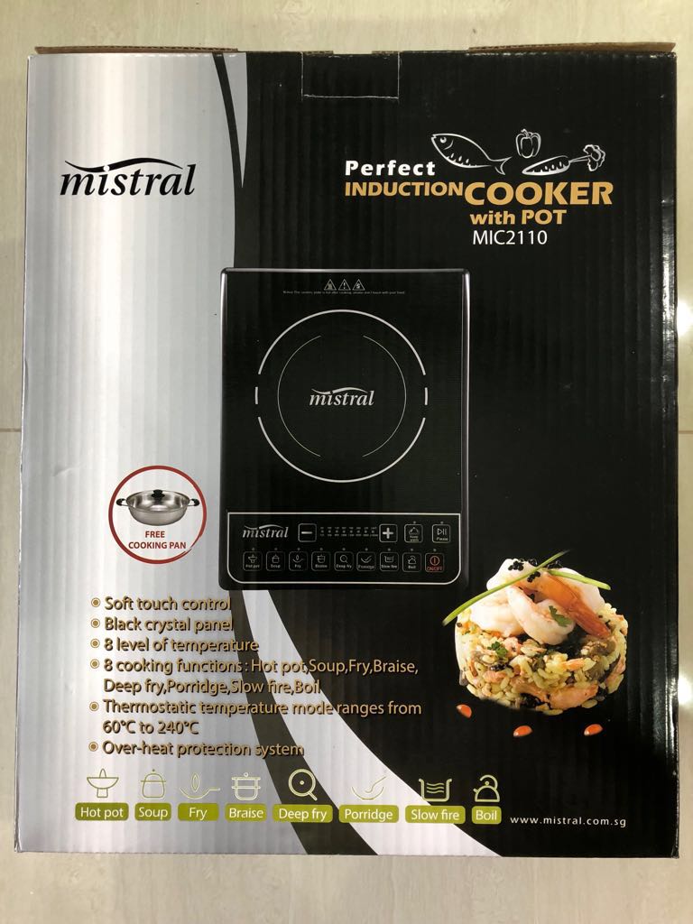 Mistral Induction Cooker MIC2110, TV & Home Appliances, Kitchen ...