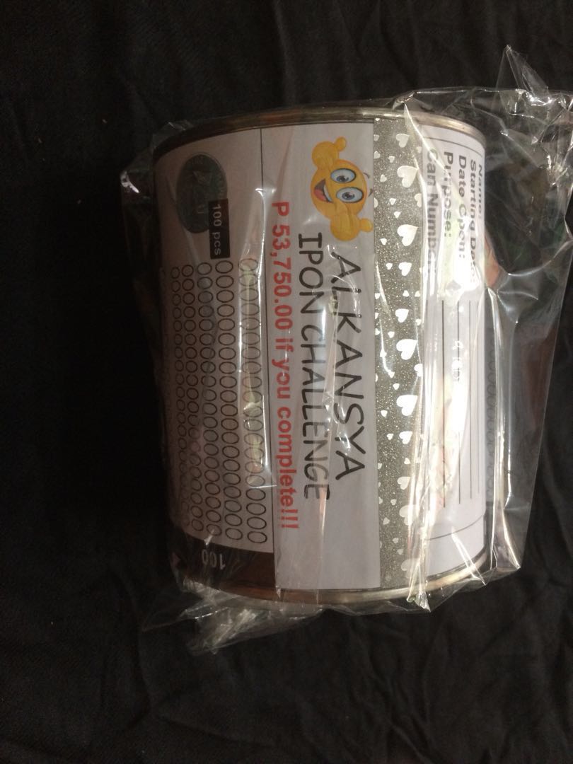 Plain Design Alkansya Ipon Challenge, Hobbies & Toys, Stationary ...