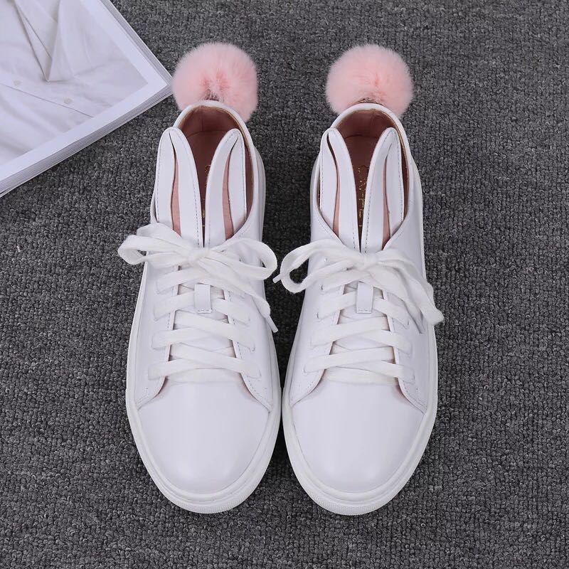 Rabbit ears shoes with tail, Women's Fashion, Footwear, Shoe inserts on ...