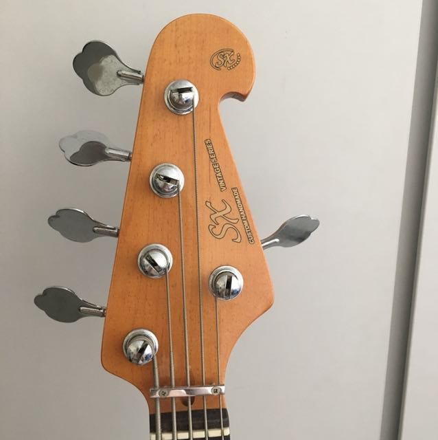 SX Vintage Series 5 String Jazz Bass, Hobbies & Toys, Music & Media ...
