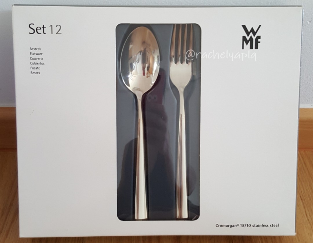 WMF 12 Piece Cutlery Set Dinner Table Forks & Spoons, TV & Home ...