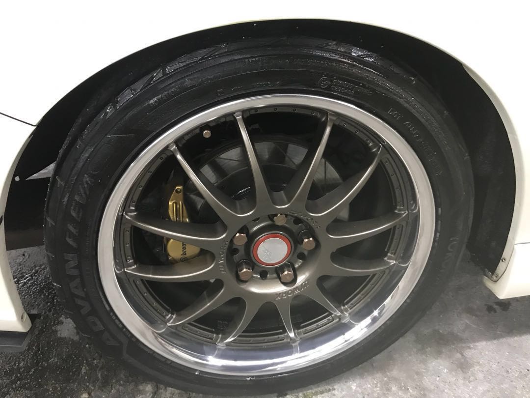 18” work racing forged rims, Car Accessories, Accessories on Carousell