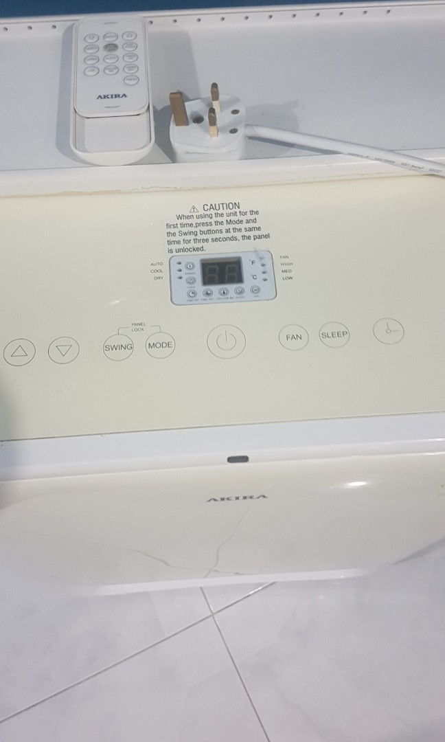 Akira 1200btu Portable Aircon with Remote Control, TV & Home Appliances ...